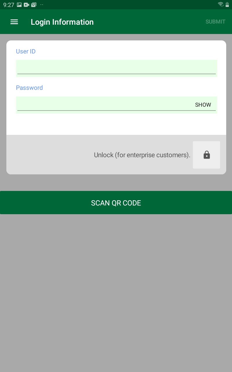 I received an "Unauthorized" message when starting the Mobile App. What ...